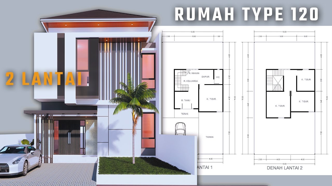 RUMAH TINGGAL TYPE 120 || DESAIN DARI AWAL #2 - YouTube