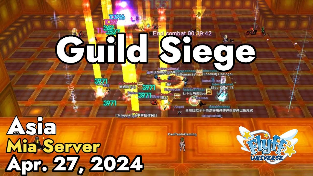 Guild Siege (Mia Server) April 27, 2024 | Flyff Universe - YouTube
