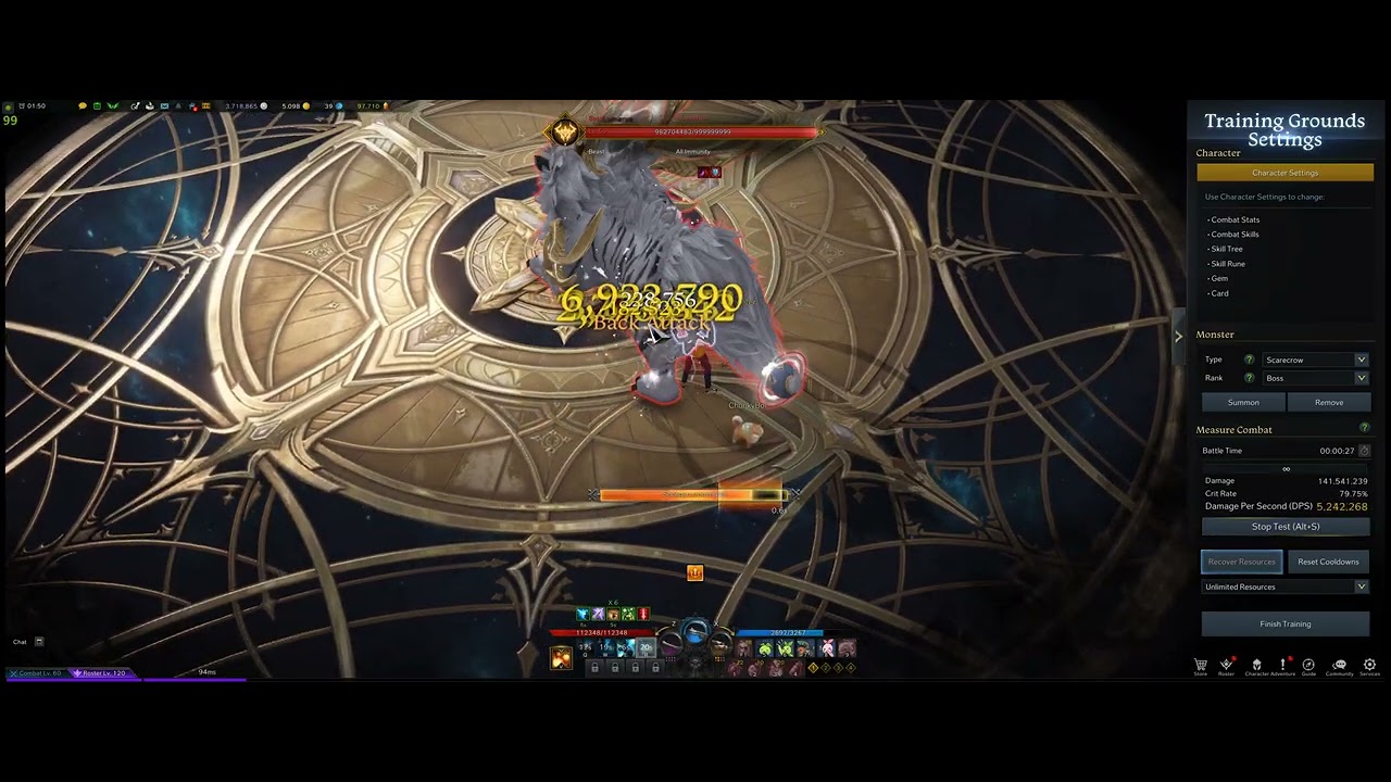 LOST ARK - Deadeye Enhanced Weapon 1 min Trixion DPS (5.6m) - YouTube