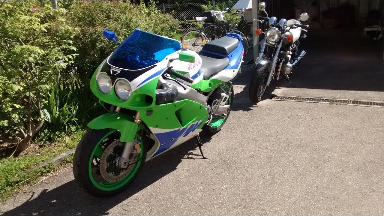 Kawasaki ZXR 750 L Ninja - road compilation - Oberschwaben - YouTube