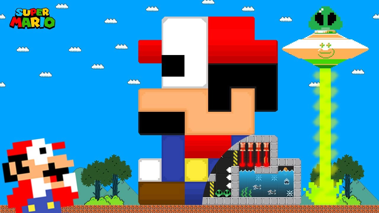 Kingrabbit: Mario vs the Giant Tiny Mario Alien Maze - Area 51 - YouTube