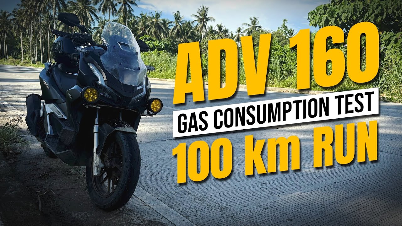 ADV 160 GAS CONSUMPTION TEST (100km RUN) (A Bisaya Vlog) - YouTube