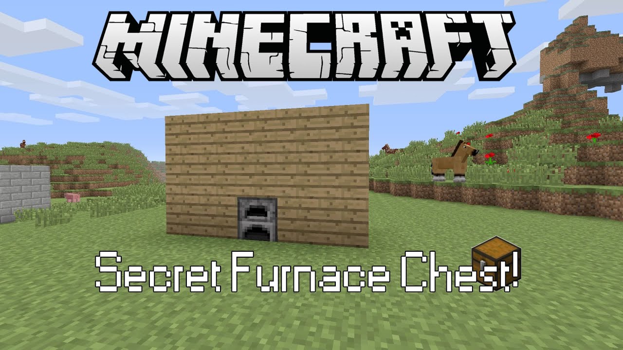 Minecraft: Secret Furnace Chest - YouTube