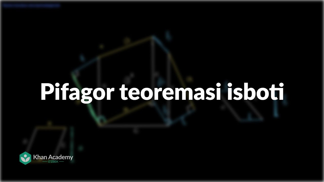 Pifagor teoremasi isboti | Pifagor teoremasi | Geometriya asoslari ...