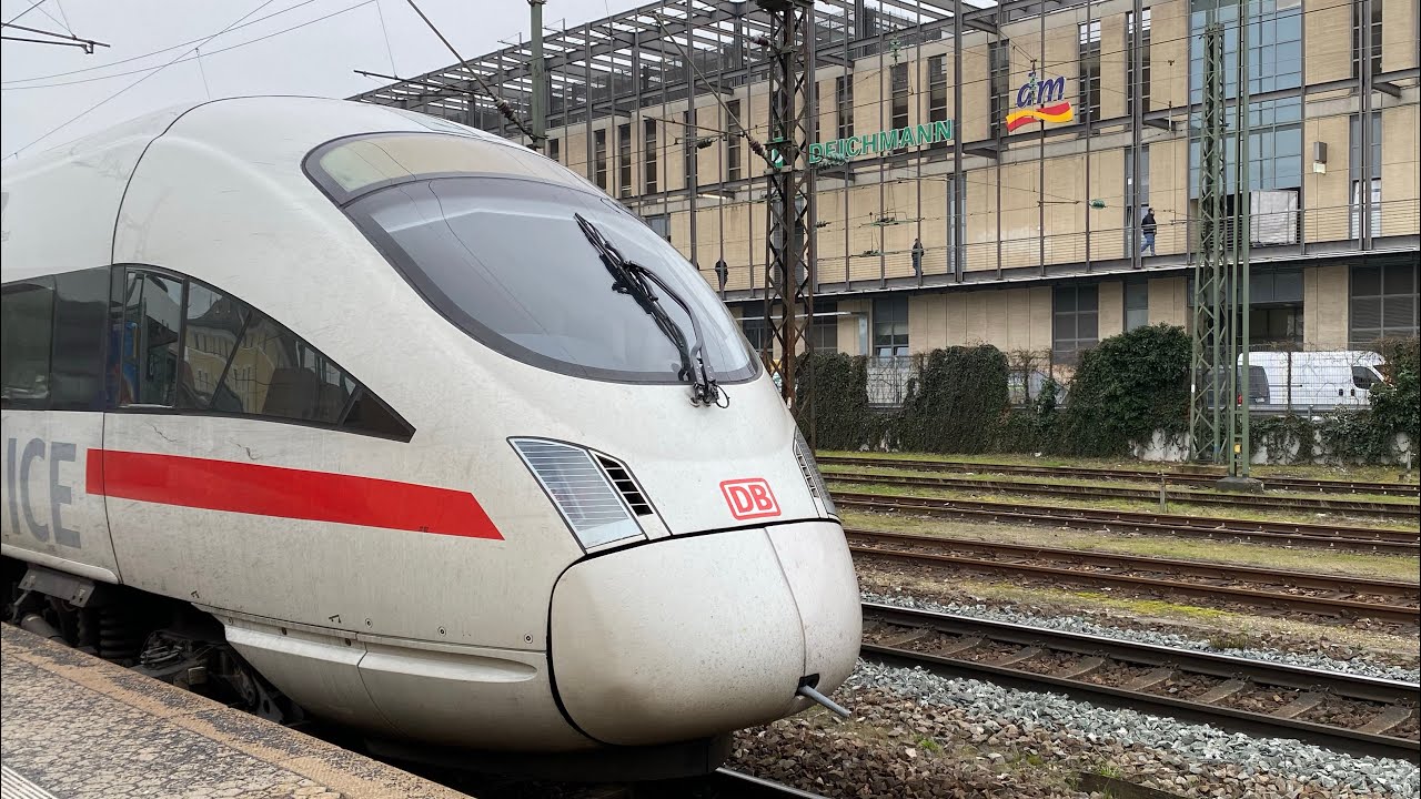 ICE Deutsche Bahn - Regensburg Hauptbahnhof #ice #db #deutschebahn - YouTube