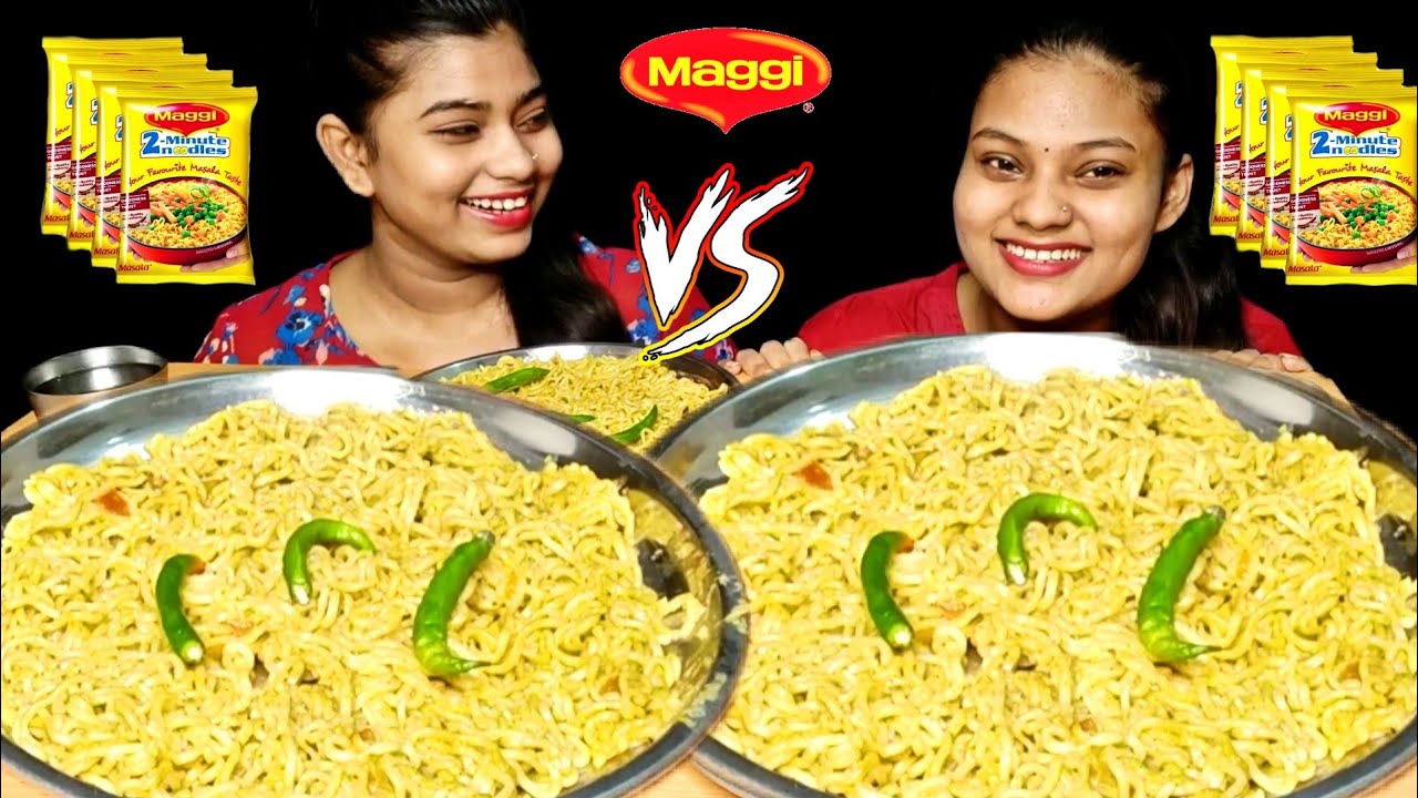 Unlimited Spicy Maggi Challenge | Maggi Eating With Green 🌶️Chilli ...
