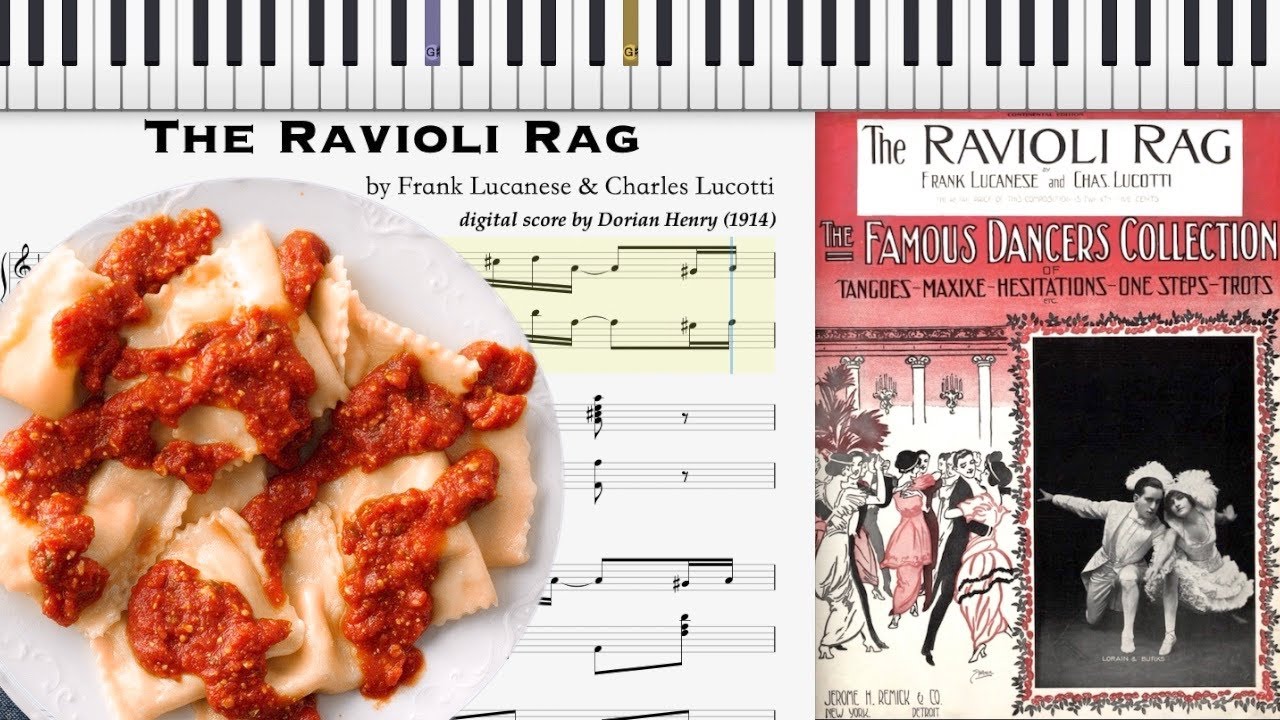 The Ravioli Rag by Lucanese & Lucotti (1914, Ragtime piano) - YouTube