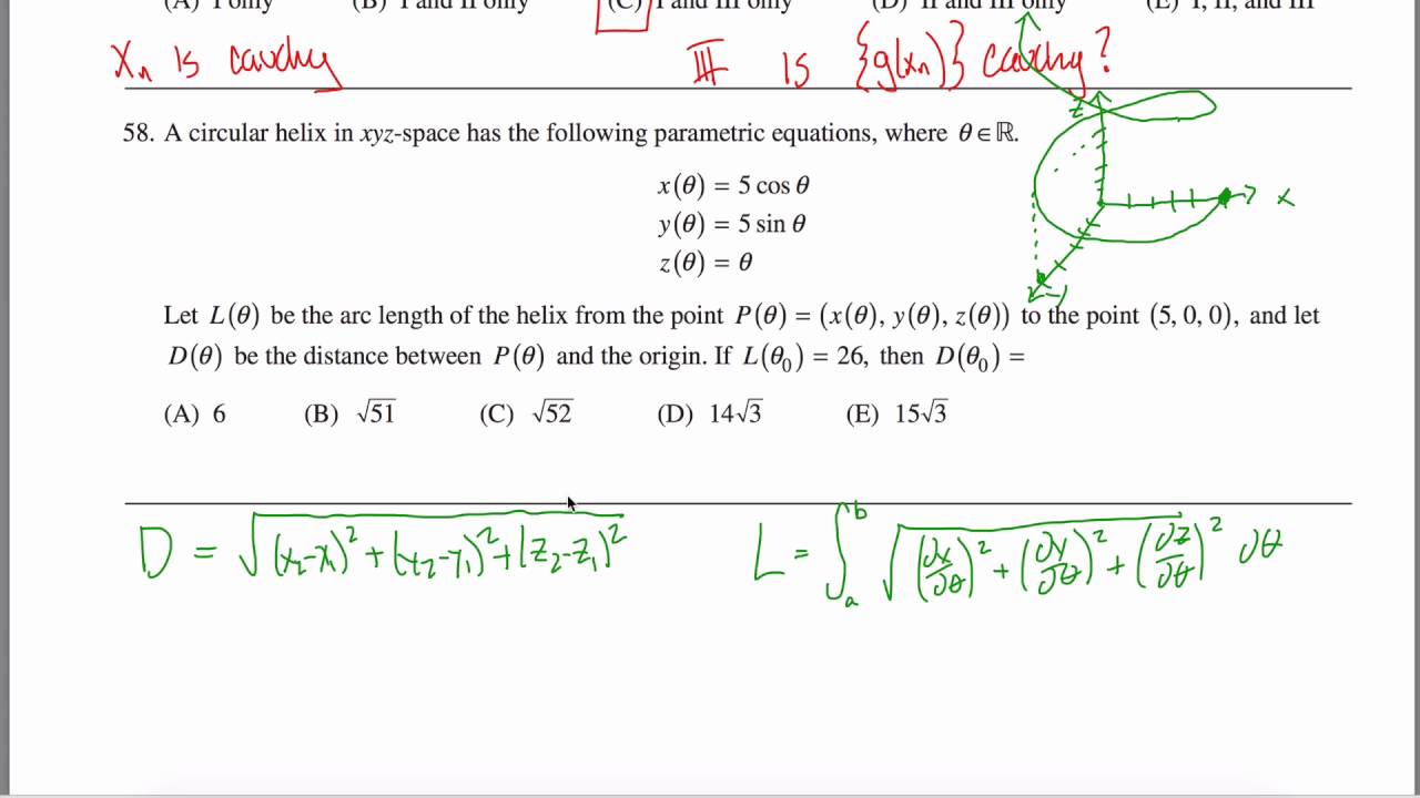 Math Subject GRe Practice Test #58 GR1268 - YouTube