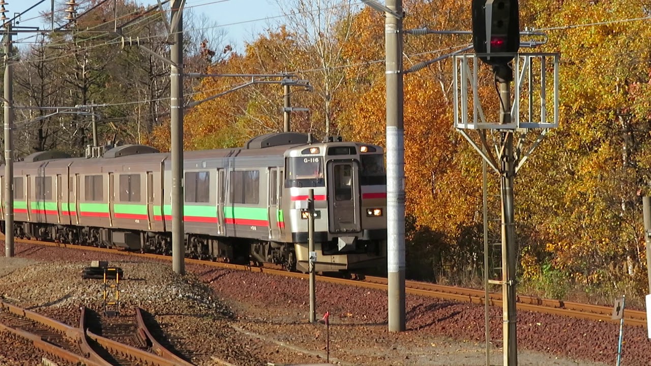 千歳線731系 南千歳駅到着 JR Hokkaido Chitose Line 731 series EMU - YouTube