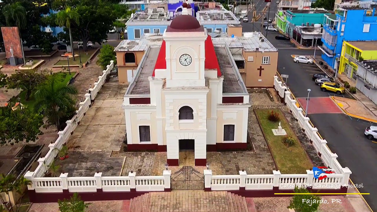 Plaza Publica de Fajardo y su Catedral, Fajardo PR - YouTube