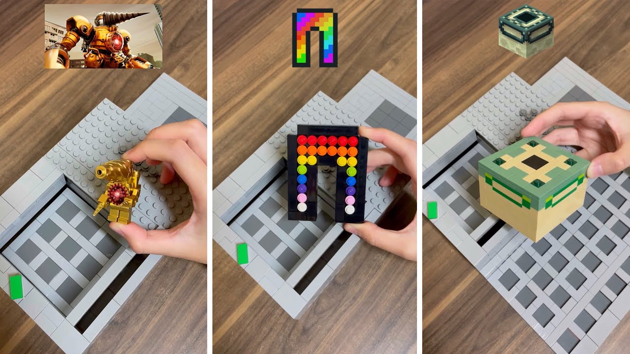 Crafting Impossible Minecraft items BUT Lego! - YouTube