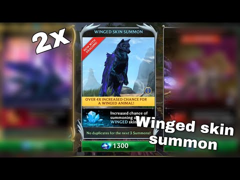 When I'm opening 2 winged skin summons on Wolf Tales... (Old vid)