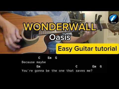 Wonderwall Oasis EASY GUITAR TUTORIAL 🎸 - YouTube