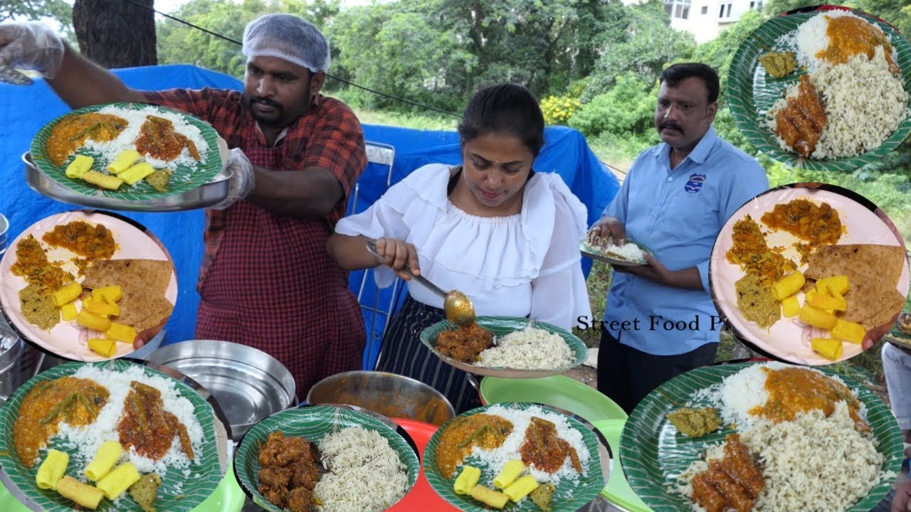 Cheapest Roadside Unlimited Meals | It's a Lunch Time in Hyderabad ...