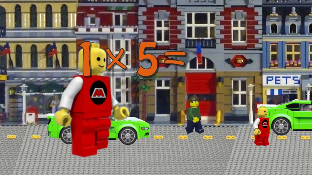 Lego Minifigure Teaching Multiplication Times Tables x1 Educational ...