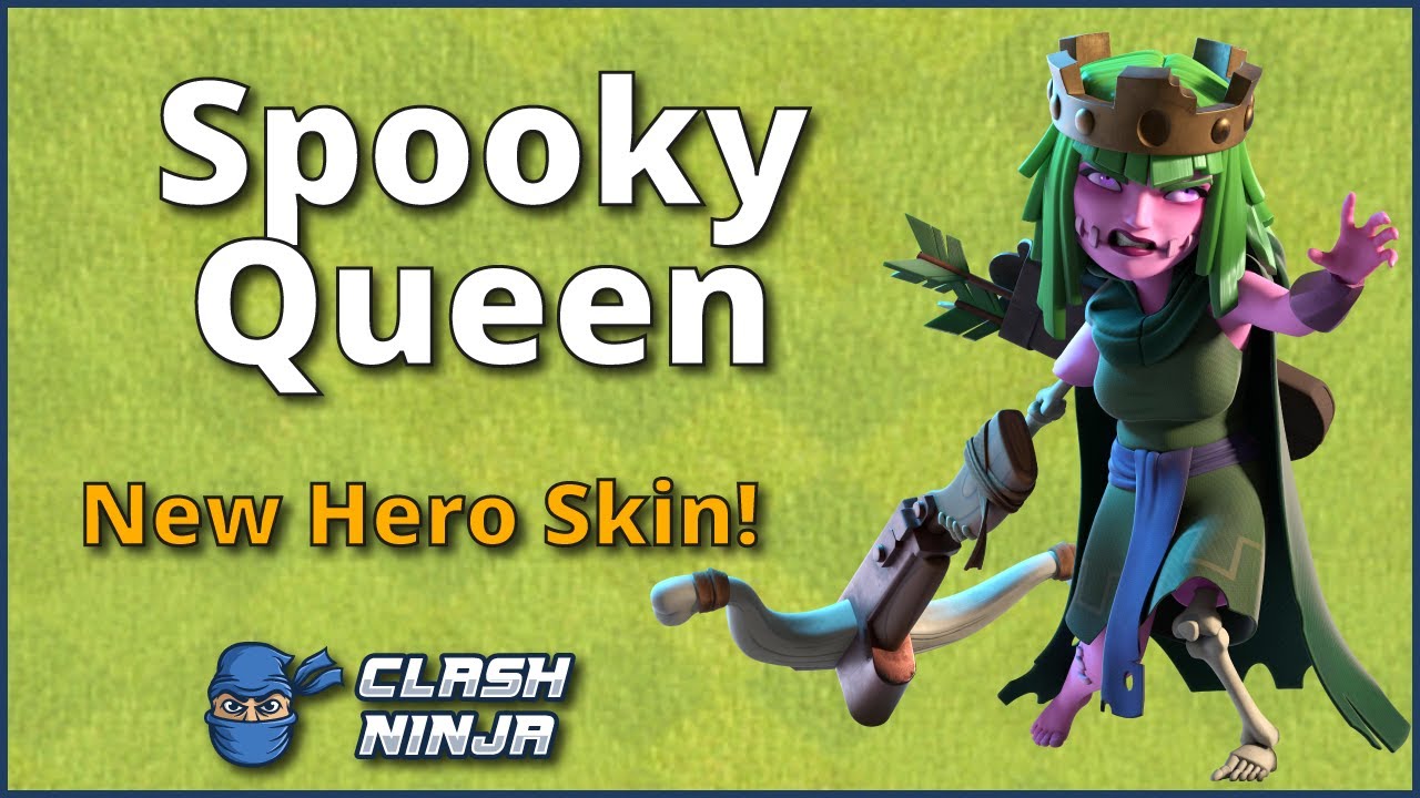 New Spooky Queen Hero Skin - October 2022 | Clash of Clans - YouTube