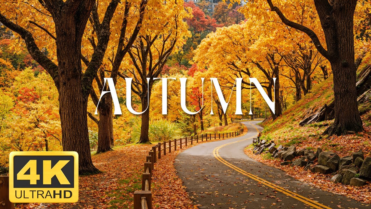 Golden Fall in 4K – Relaxing Piano Over Stunning Autumn Landscapes ...