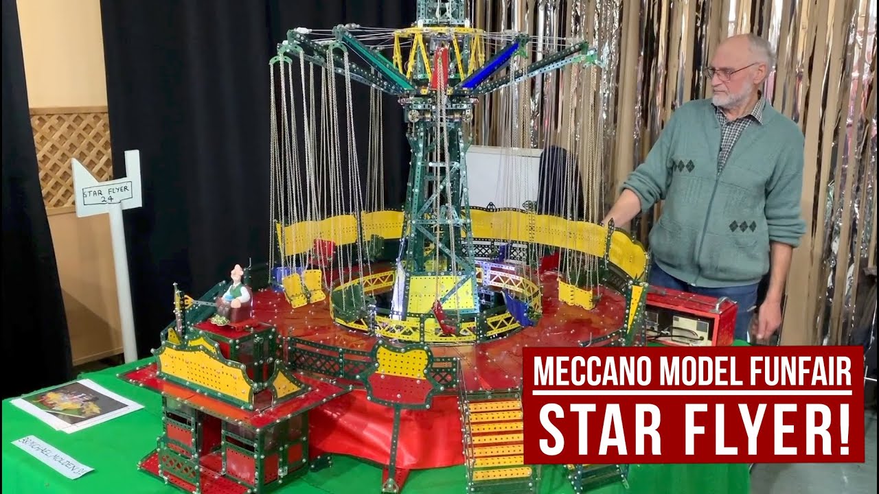 Meccano Star Flyer - Fairground model by John Molden - YouTube