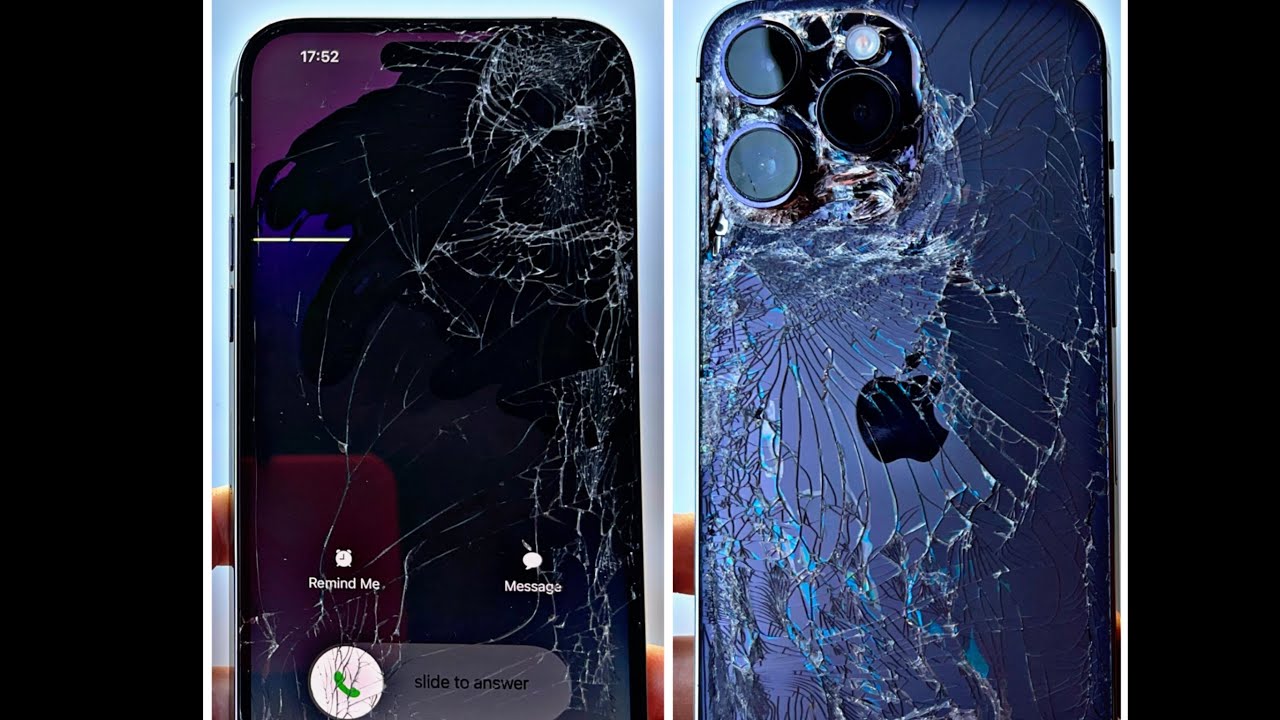 Iphone 14 Pro Max incoming call ! Phone after falling on asphalt🫣 #call ...