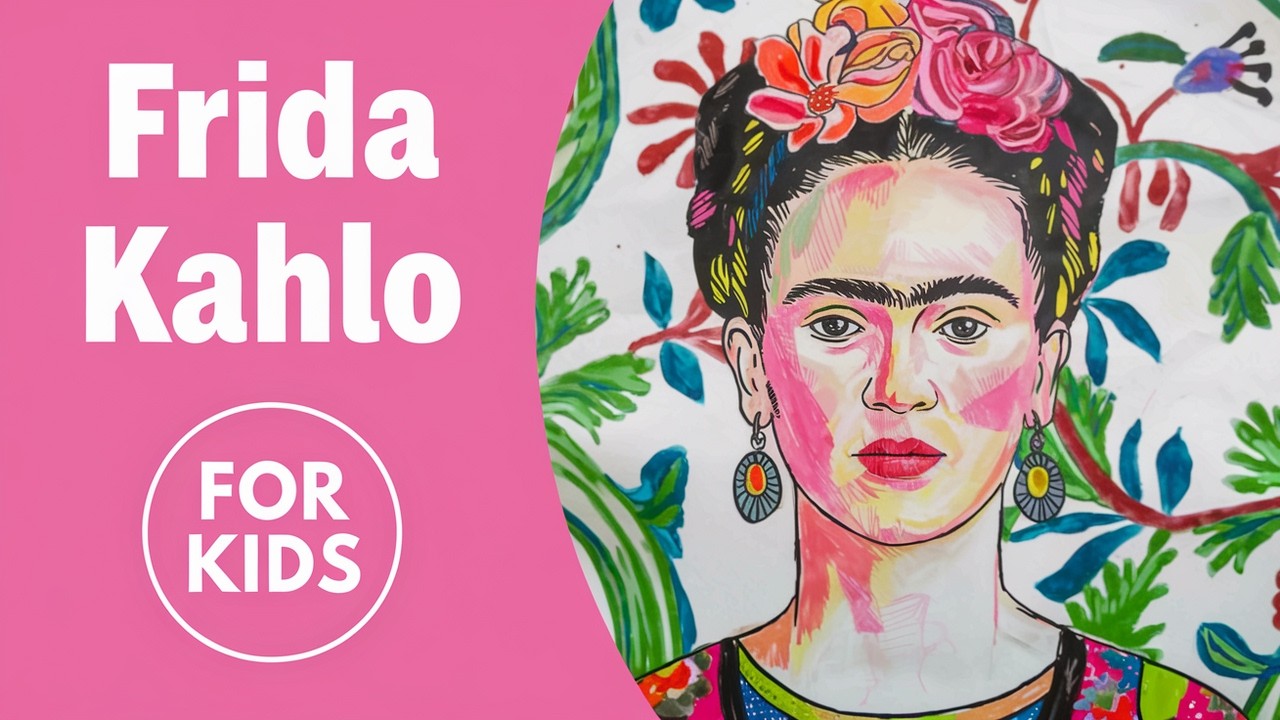 How to draw Frida Kahlo for Kids - YouTube