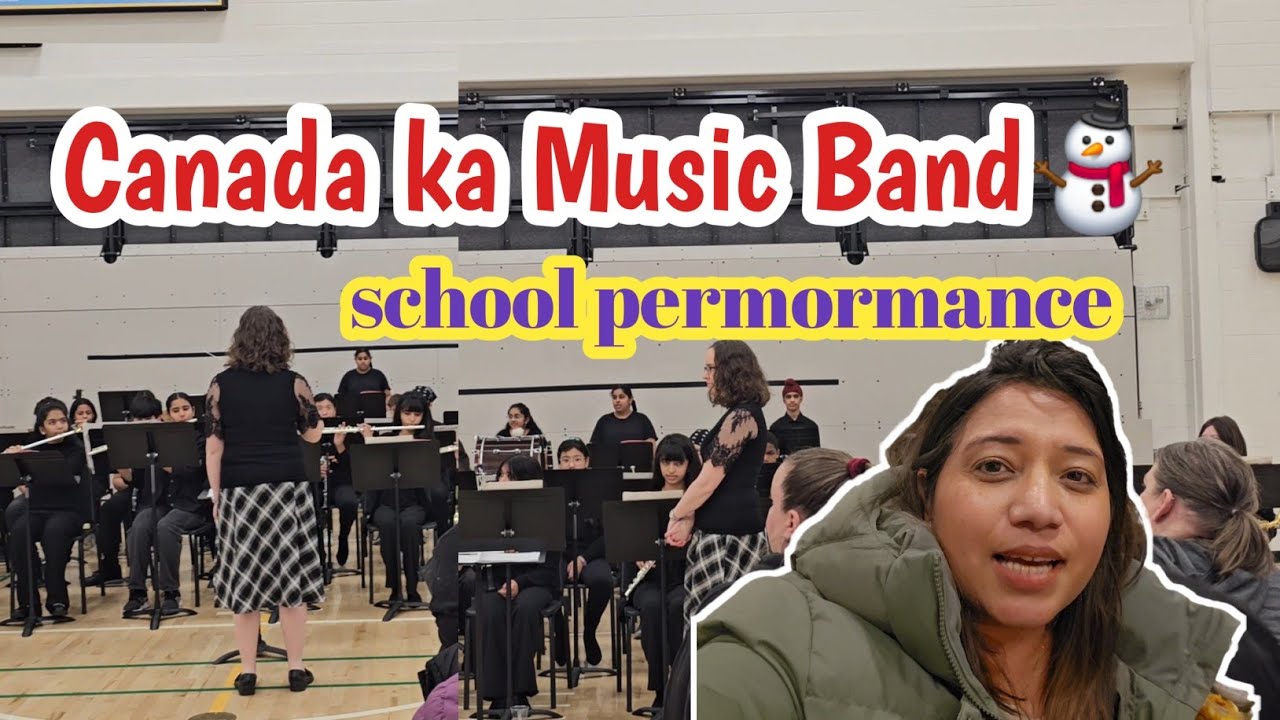 Canada me Shadi me band baje vale mil gye 🤣| Band performance at school ...