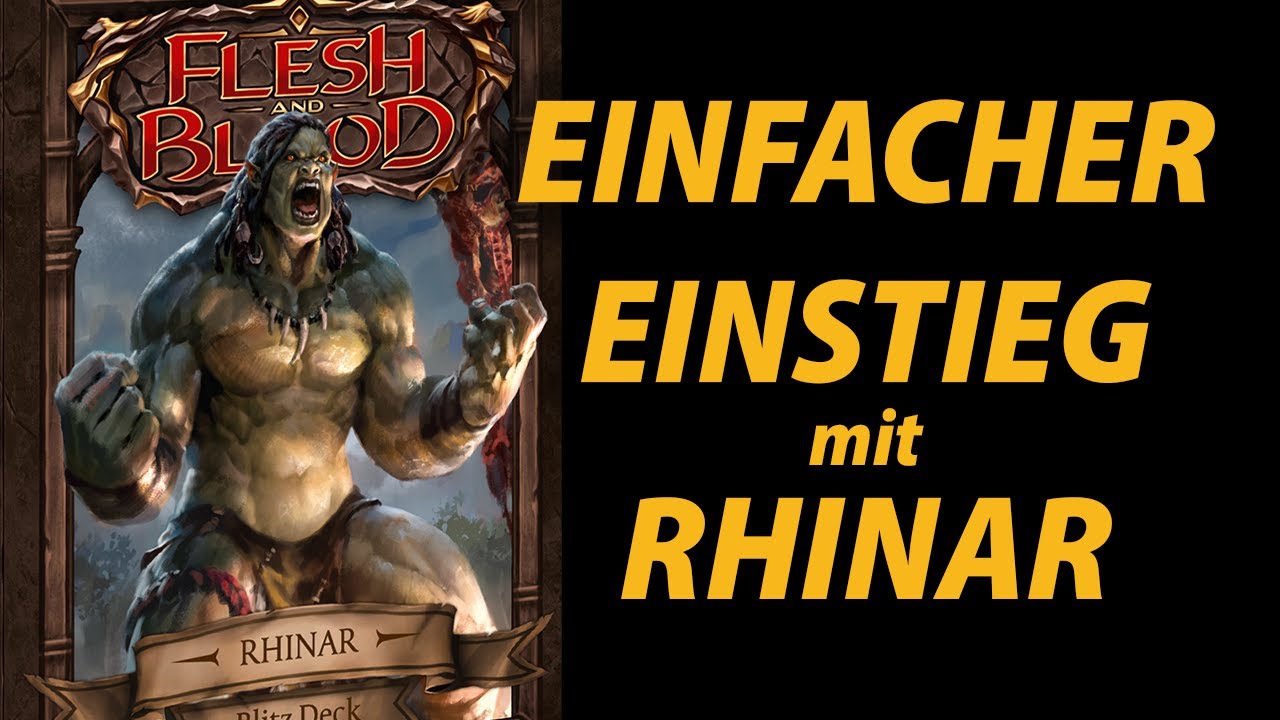 Für Anfänger: Rhinar Blitz Deck Opening Deutsch Flesh and Blood - YouTube
