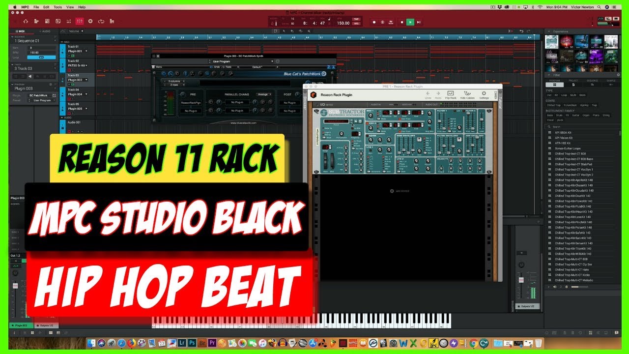 REASON 11 RACK | AKAI MPC STUDIO BLACK | HIP HOP CREATION | MASADA MIDI ...