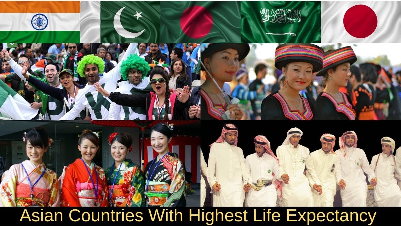 Asian Countries with Highest Life Expectancy Rate - YouTube