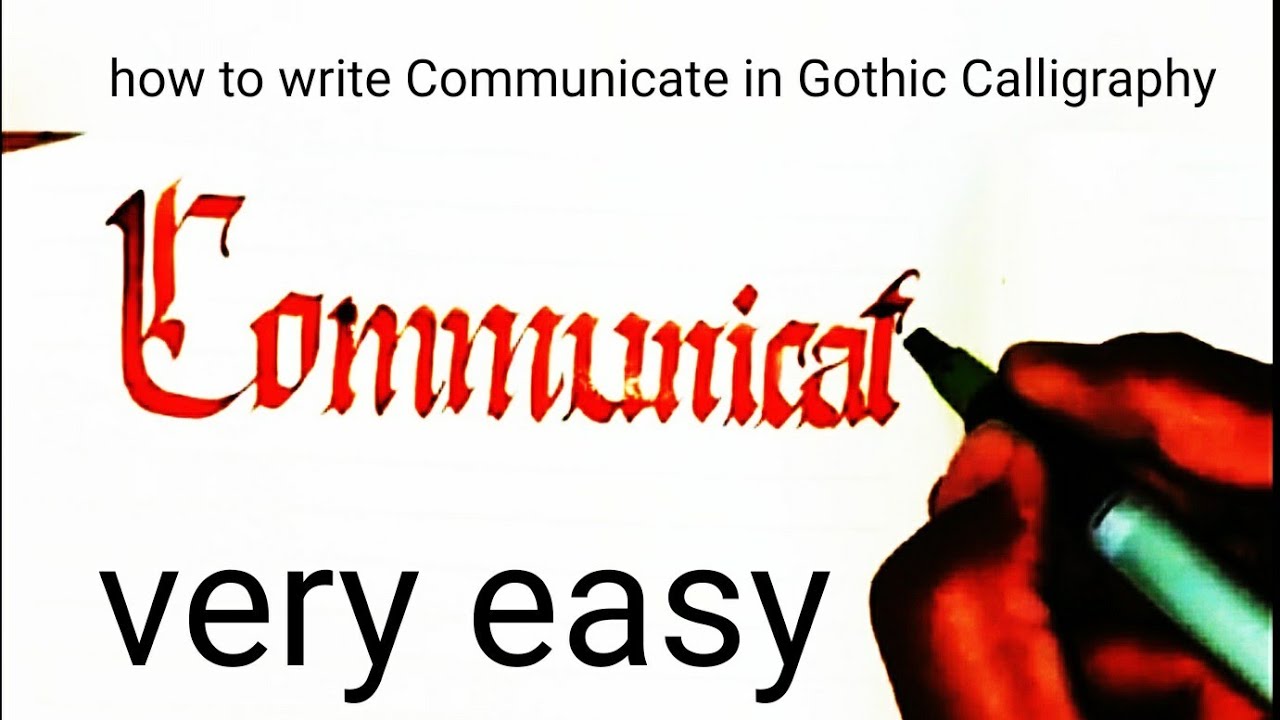 Parallel pen | how to use parallel pen for Gothic Calligraphy ...