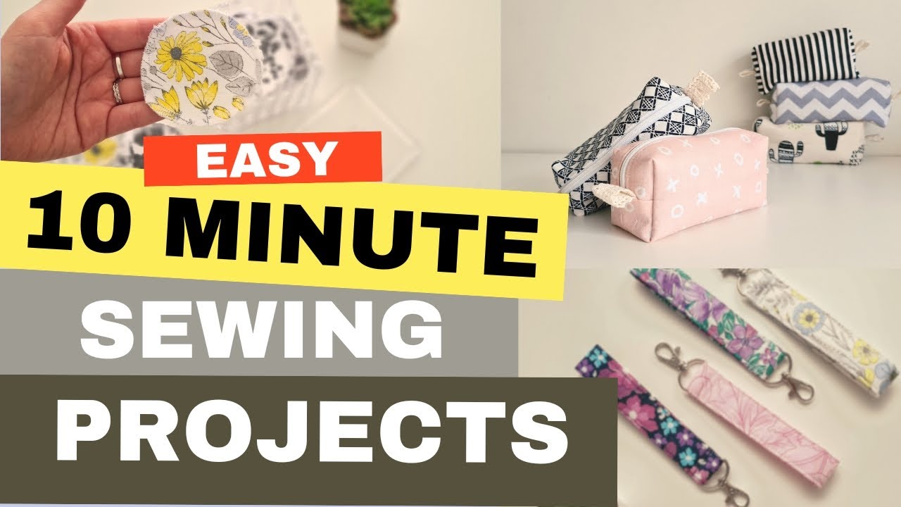 Sewing Projects To make Under 10 Minutes (easier than you think!) - YouTube