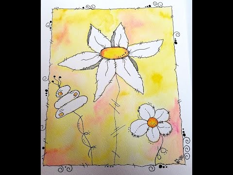 Spring Flowers Watercolor Paint Along - Painted Willow Art - YouTube