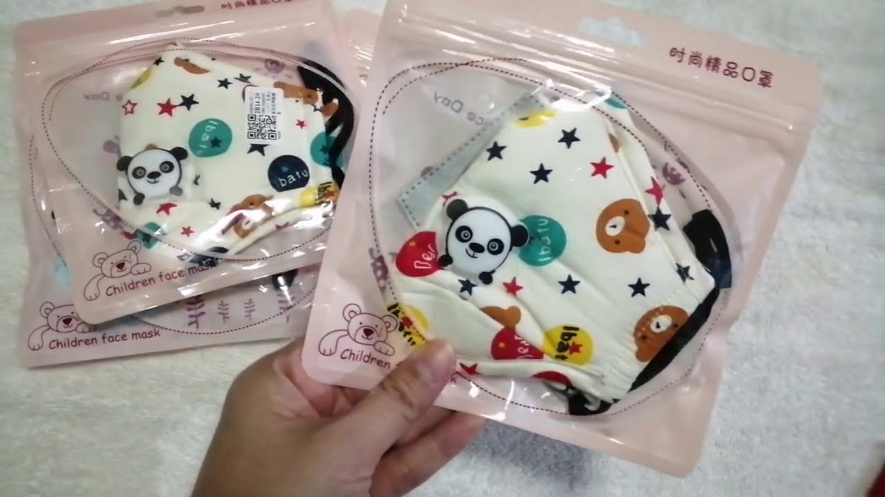 UNBOXING | Kids Face Mask - YouTube