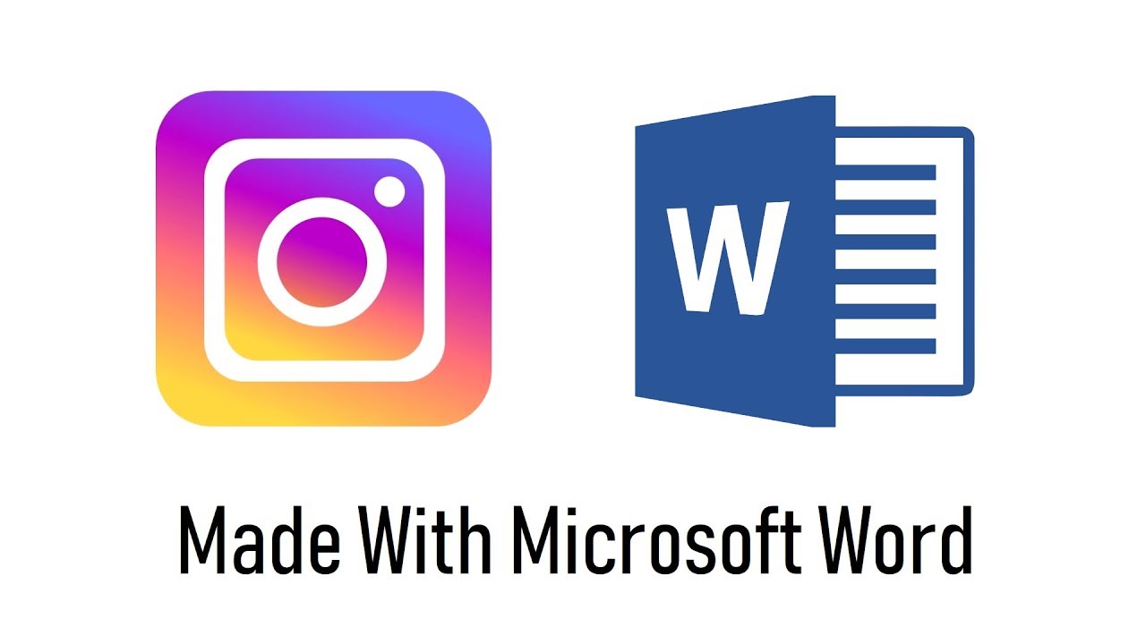 Creating The Instagram Logo In Microsoft Word - YouTube