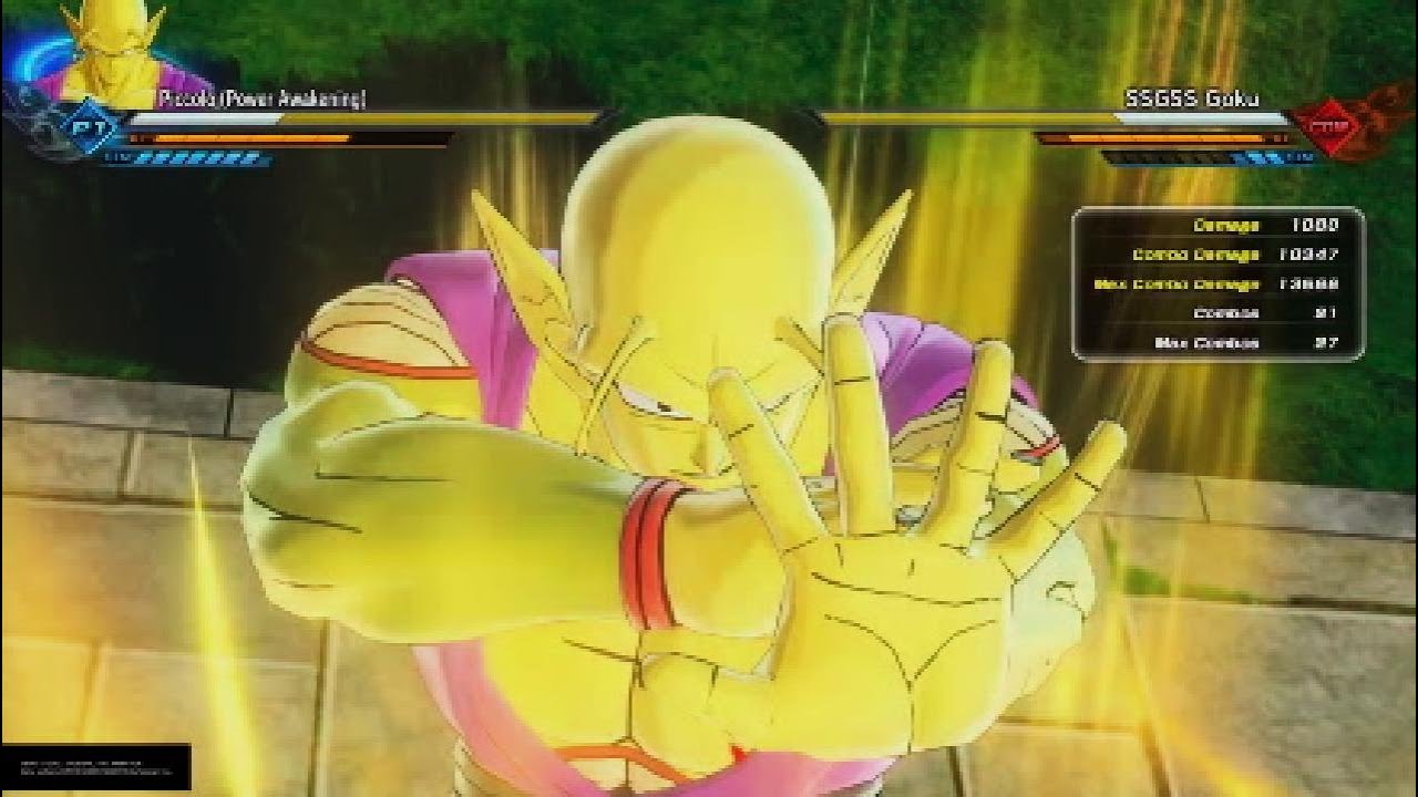 Piccolo (Power Awakened) Charged Ki Blast Tech Combos | DBXV2 DLC 16 ...