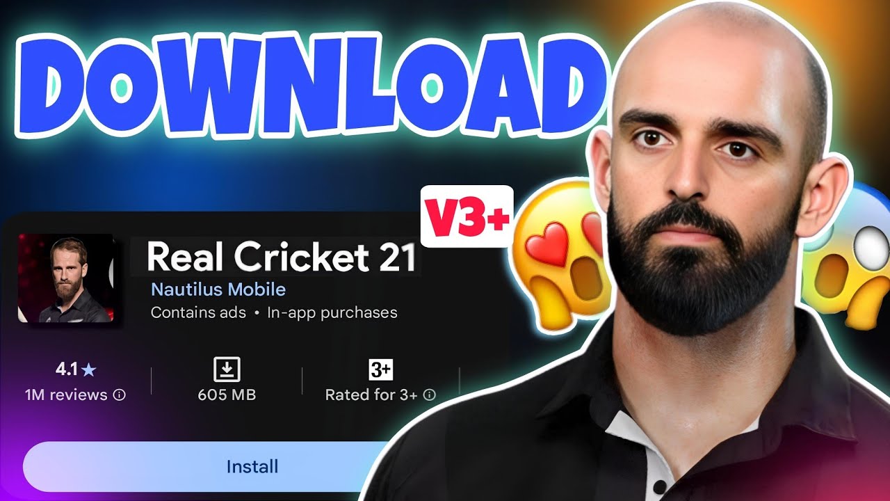 Finally Real Cricket 21 V3+ IPL Special Update Download Link 😍 IPL25 Special Update 🔥 RC21 ...