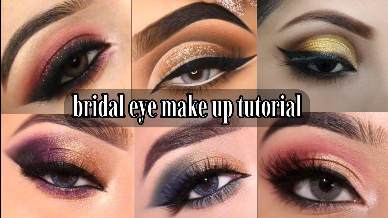 Bridal eye make up | eye makeup tutorial - YouTube