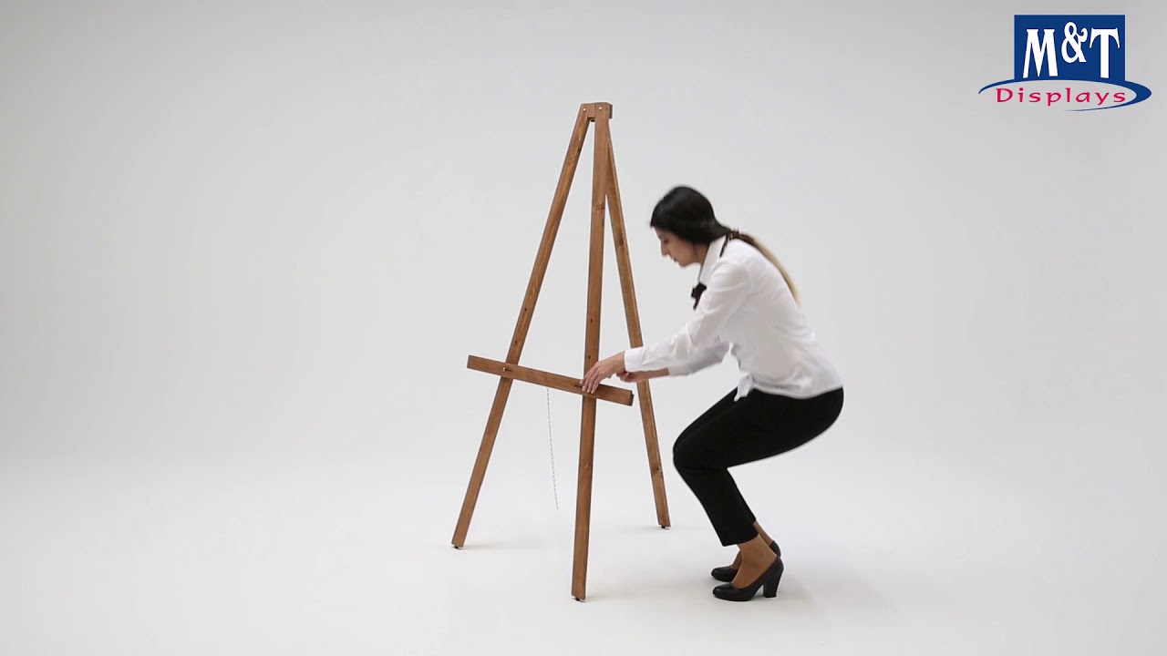 Basic Wood Easel - YouTube