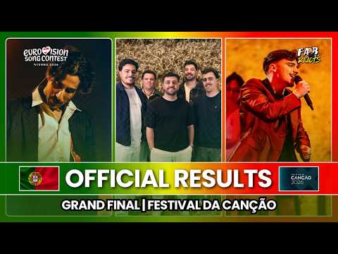 Festival da Canção 2026: Official Results - Grand Final | PORTUGAL 🇵🇹 ESC 2026 🎶😍 #esc2026