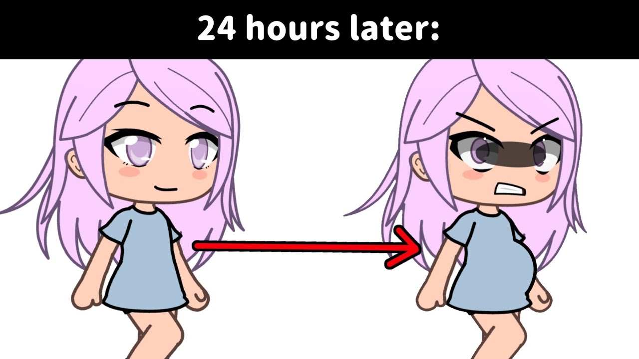 Pregnant people in Gacha Videos be like: 😀 - YouTube
