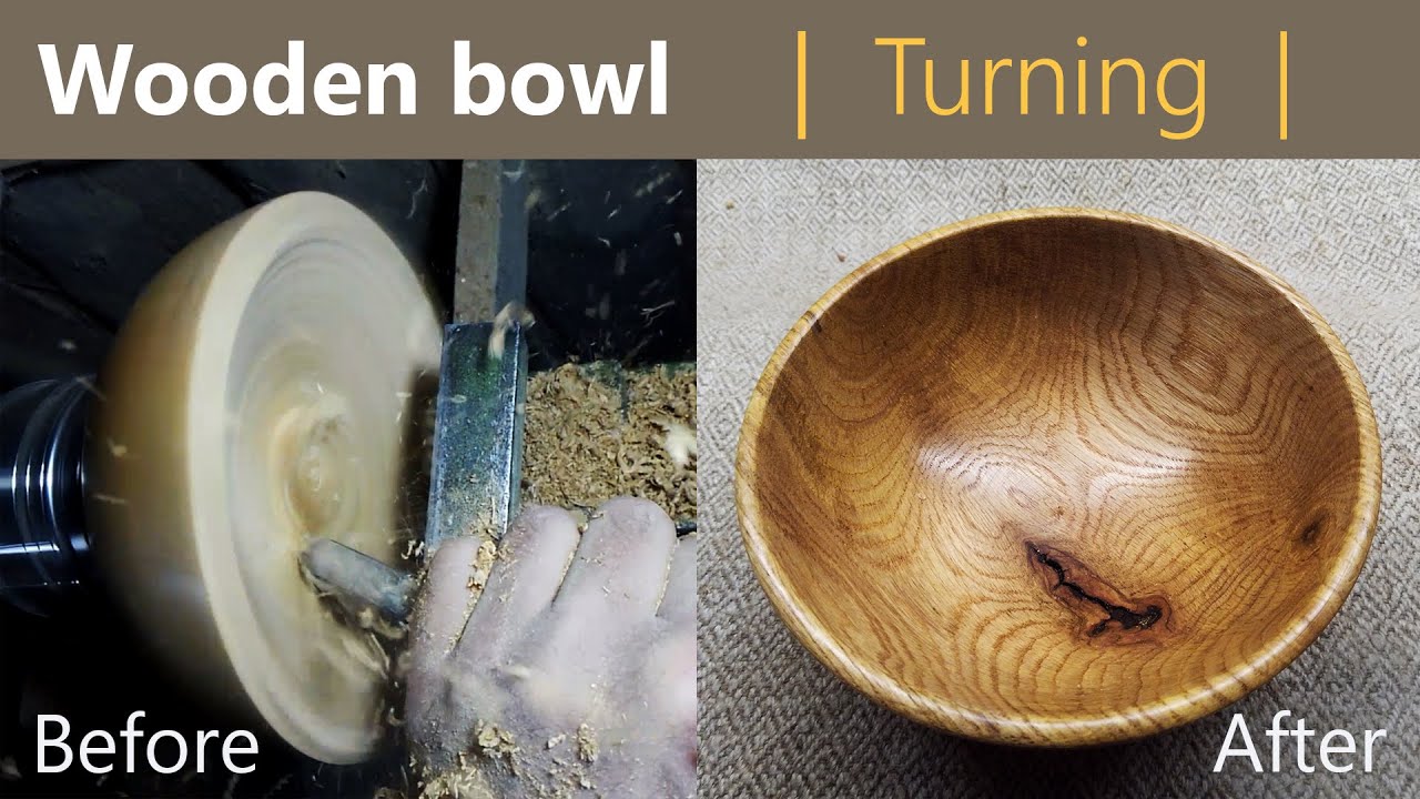 Wood Turning – How to carve a wooden bowl DIY - YouTube