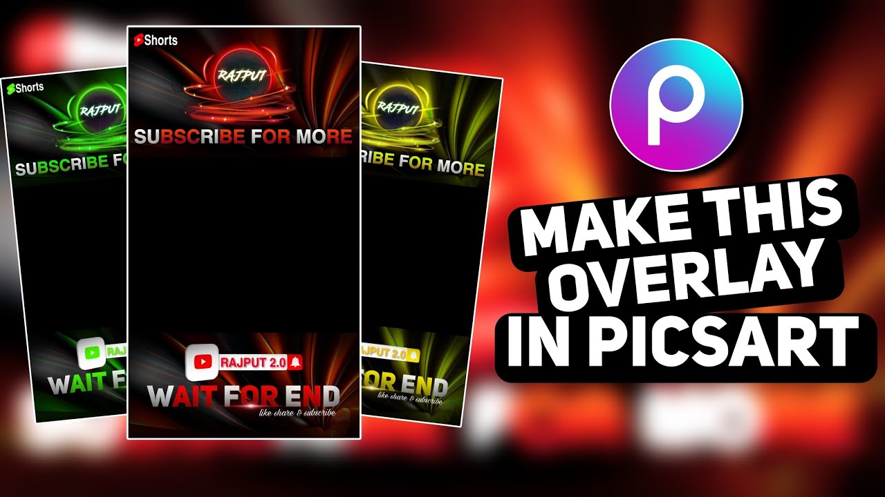 Make This Viral Short Video Overlay in PicsArt || how to make short ...