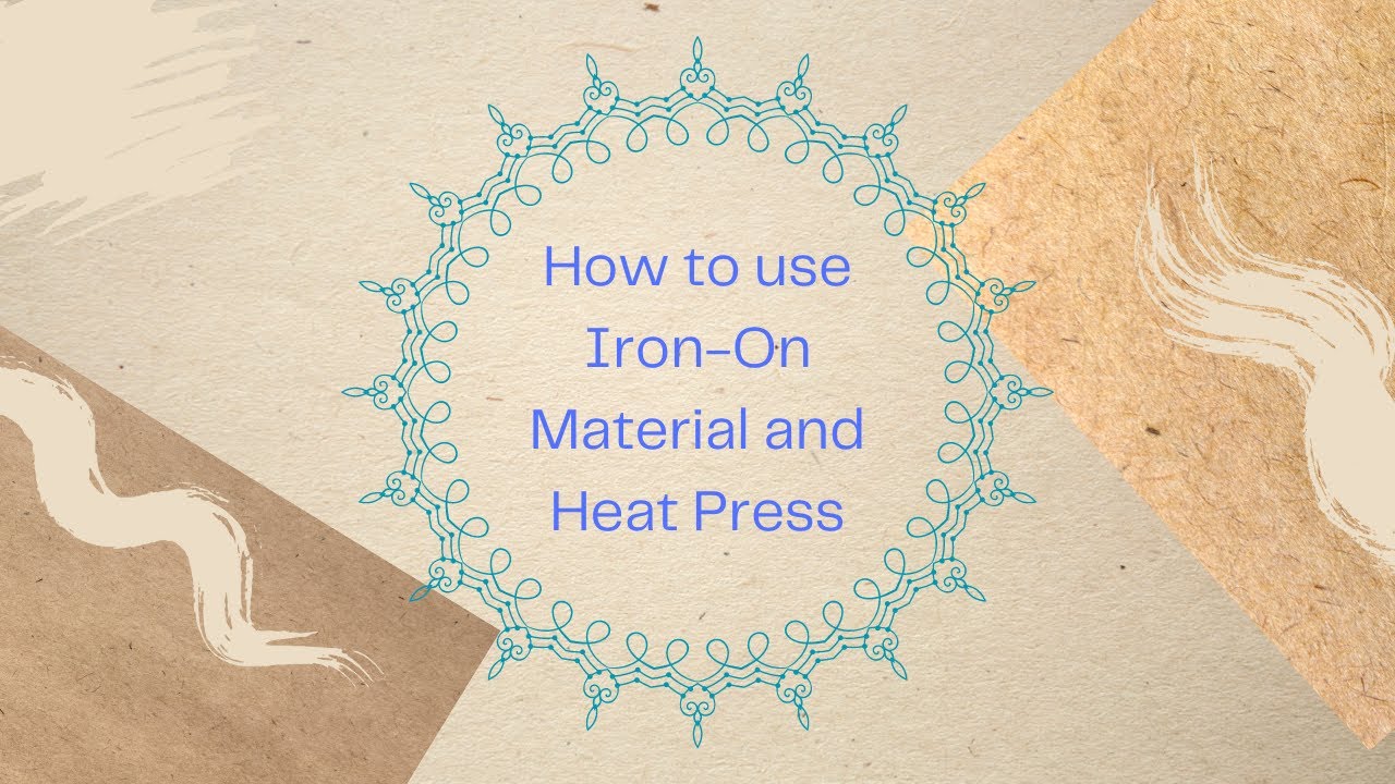 How to Use Iron On Material and the Heat Press - YouTube