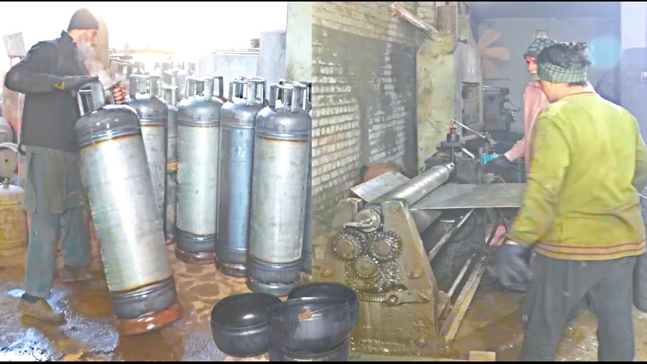 Amazing Process of Make a Gas Cylinder _ Factory Manufacturing Process ...
