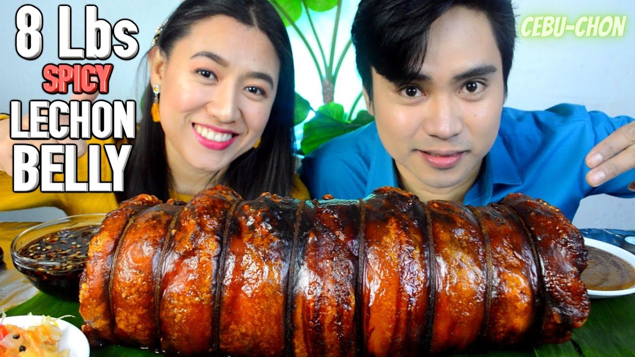 8Lbs SPICY CEBU LECHON BELLY | COLLAB WITH @vince & nancy's channel ...