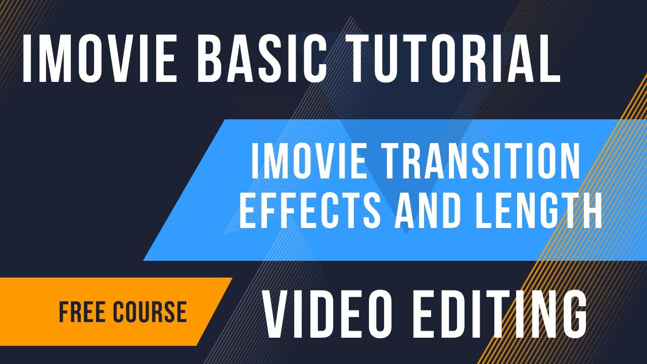imovie Basic Tutorial : Transitions effects and transitions length ...