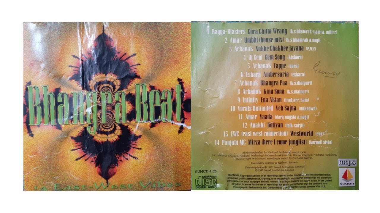 Old Skool UK Group Bhangra Album14 East West Vibes Bhangra Beat SUMCD ...