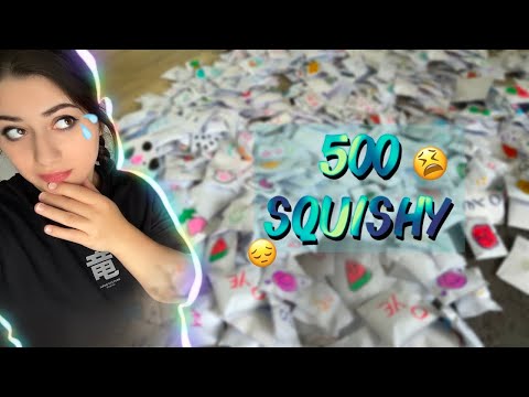 500 SQUISHY YAPIYORUM💀😫 (uykusuz kaldım) #squishy