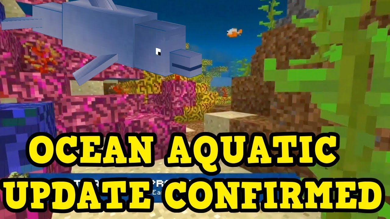 Minecraft PE / Xbox / PS NEW OCEAN UPDATE FEATURES - YouTube