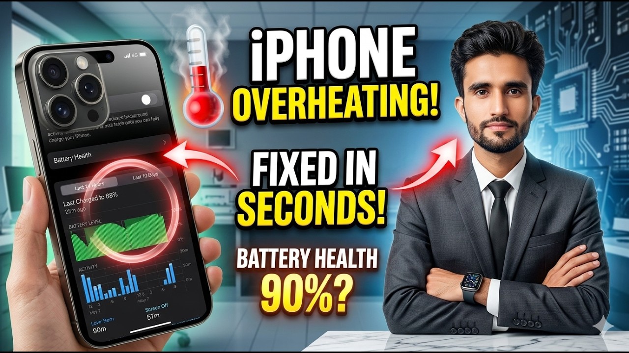 iPhone Heat Up Fast WHY ? || How To Control iPhone Battery Health 100% ...