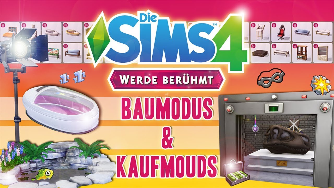 🎬 Die Sims 4 - Werde berühmt || Bau- und Kaufmouds + Debug || - YouTube